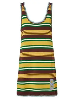 ALEMAIS Clover Striped Knitted Minidress - Multicoloured