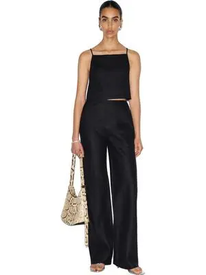 REFORMATION Gale Linen Mid Rise Short Pant