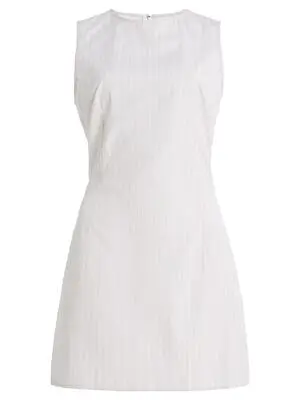 ALFIE Nori Striped Cotton Poplin Mini Dress - Bronze
