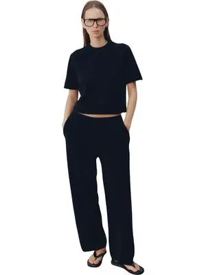 ALL MY LOVE Kayla Cashmere Pants Onyx