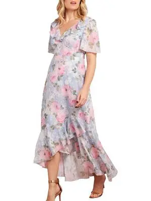 NEEDLE & THREAD Needle & Thread Camille’s Garden V-Neck Ankle Gown