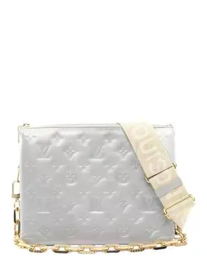 LOUIS VUITTON 2010s Coussin PM Monogram Shoulder Bag Silver