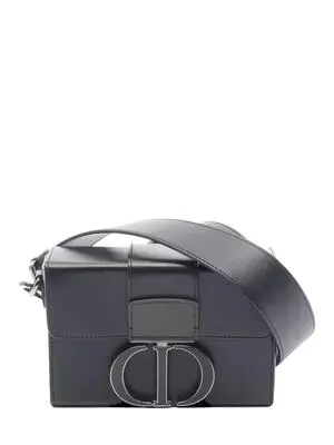Dior 2010s 30 Montaigne Box Shoulder Bag Black