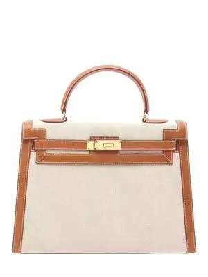 Hermès 1991 Kelly 32 Leather Handbag - Neutrals