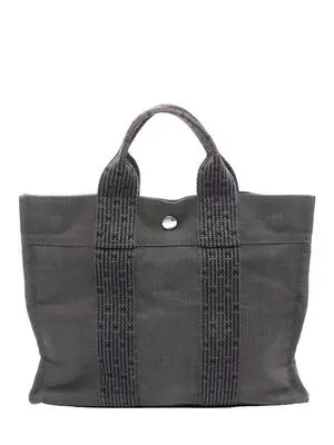Hermès 2000s Pm Yale Line Canvas Tote Bag - Grey