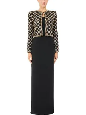 JENNY PACKHAM Jenny Packham Dahlia Crystal-Embellished Jacket