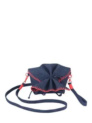 Carlos Falchi Carlos Falchi Mini Butterfly Leather Bag Denim