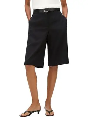 Another Tomorrow Bermuda Pant - Black