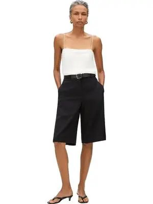 Another Tomorrow Bermuda Pant Black