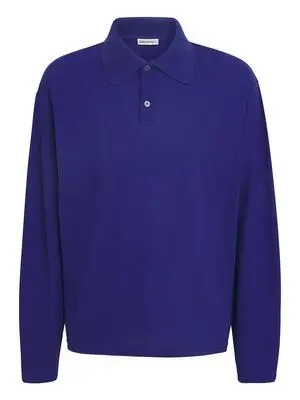 Our Legacy Cotton Polo Shirt - Blue