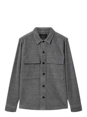 ALLSAINTS Corduroy Hawker Overshirt - Grey