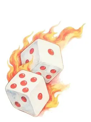 MELT Dice Graphic T-shirt - Neutrals