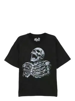 MELT Skull-print T-shirt - Grey
