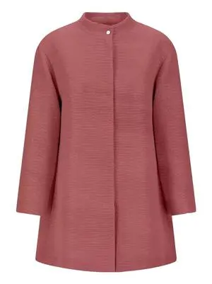 Herno Mid-length Coat With Stand Collar - Pink
