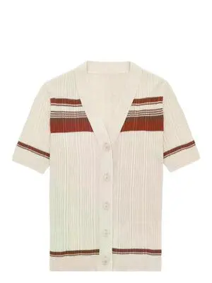 FORTELA Clarisse Striped Cardigan - Neutrals
