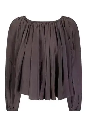 7 For All Mankind Off-the-shoulder Blouse - Brown