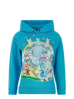 Kenzo Graphic-print Hoodie - Blue