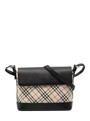 Burberry Nova Check Crossbody Bag - Brown