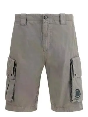 C.P. COMPANY Gabardine Cargo Shorts - Grey