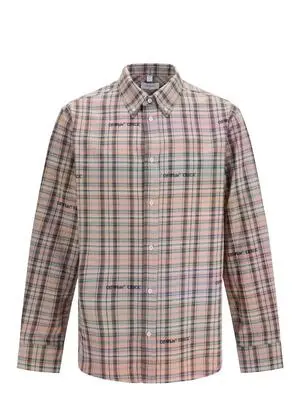 Off-White Checked Flannel Shirt - Neutrals