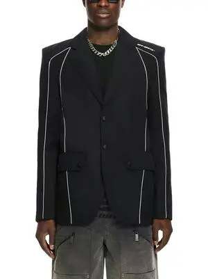 Off-White Sporty Logo Blazer - Black