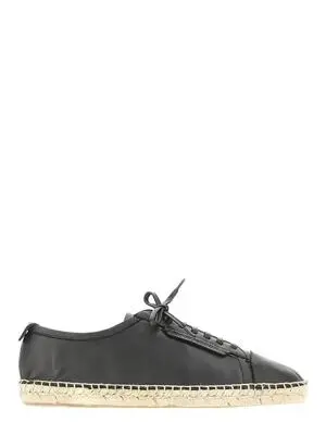 Emporio Armani Lace-up Espadrilles - Black