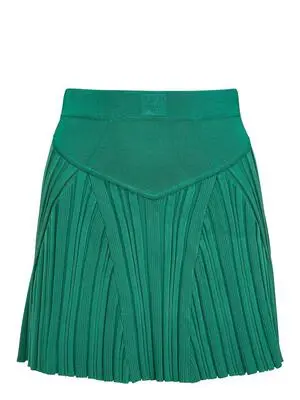 FLEUR DU MAL Rib Flared Mini Skirt - Lucky