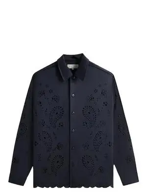 KITH Isaac Microsuede Long Sleeve Buttondown