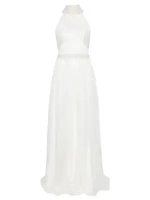 M.MARQUISE Valery Beaded Gown - Neutrals