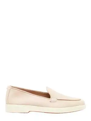 Santoni Suede Loafers - Neutrals