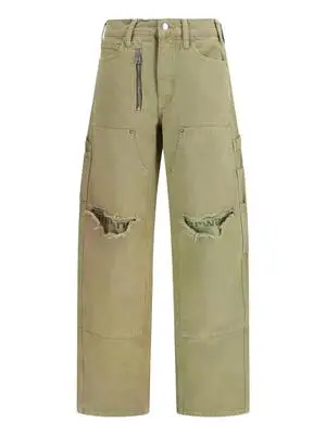 Alexander Wang Cotton Wide-leg Jeans - Neutrals
