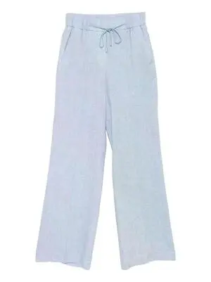Peserico Wide-Leg Drawstring Trousers Blue