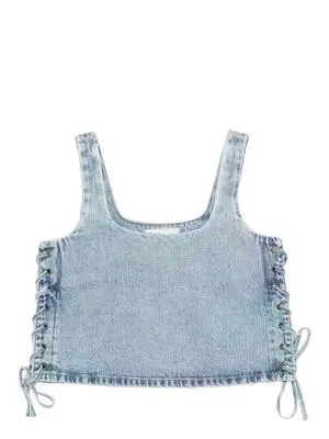 VICOLO Clelia Tie-side Top - Blue