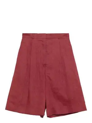 Max Mara Caravan Tailored Knee-length Shorts - Red