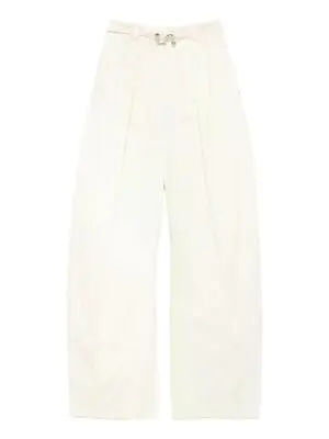 Sportmax Idoneo Belted Pleated Palazzo Pants - Neutrals