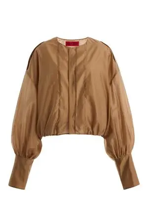 THE LATEST Dora Muslin Top Brown