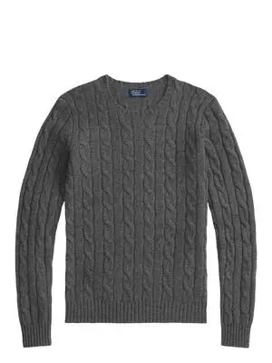Polo Ralph Lauren Cable-Knit Cashmere Jumper Grey