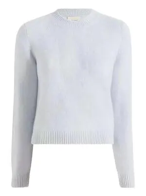 Khaite Leta Crew-Neck Pullover Blue
