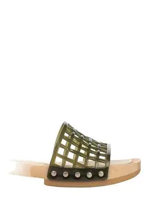 Vince Barbara Jelly Slide Sandals - Brown