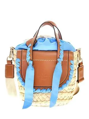 CUBA LAB Habanera Raffia Tote Bag - Neutrals