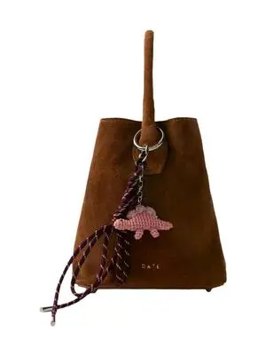 D.a.t.e. Charm Leather Shoulder Bag - Brown