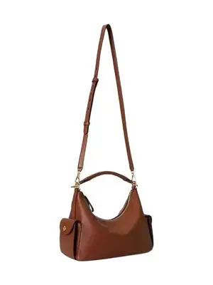 Ralph Lauren Blaike Leather Shoulder Bag - Brown