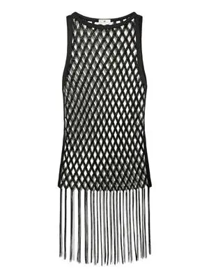 Elisabetta Franchi Beaded Top - Black