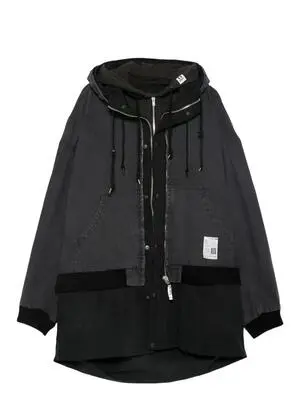 Mihara Yasuhiro Hooded Zip Coat - Grey