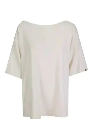 Extreme Cashmere Short-sleeve Collum T-shirt - Neutrals