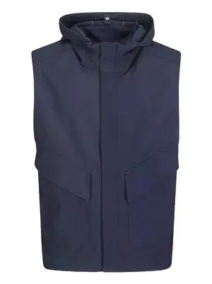 C.P. COMPANY Hooded Gilet - Blue