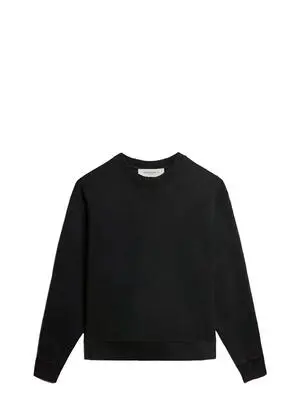 GOLDEN GOOSE Cotton Embroidered Logo Patch Sweatshirt - Black