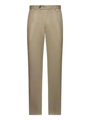 PT TORINO Pleated Tailored Trousers - Neutrals