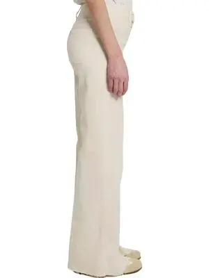 MOTHER The Patch Pocket Twister Fray Cotton Jeans - Neutrals