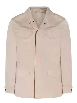 Eleventy Button Pocket Jacket - Neutrals